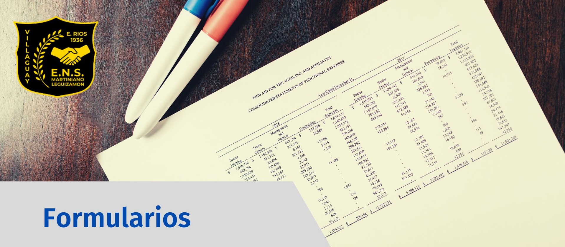 Formularios – ESCUELA NORMAL SUPERIOR "MARTINIANO LEGUIZAMÓN"